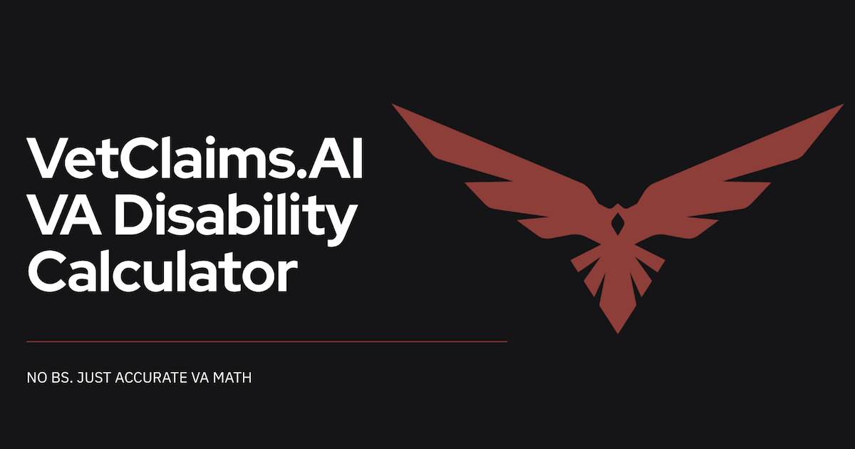 VA Disability Calculator 2025 — Free Combined Rating Tool | VetClaims